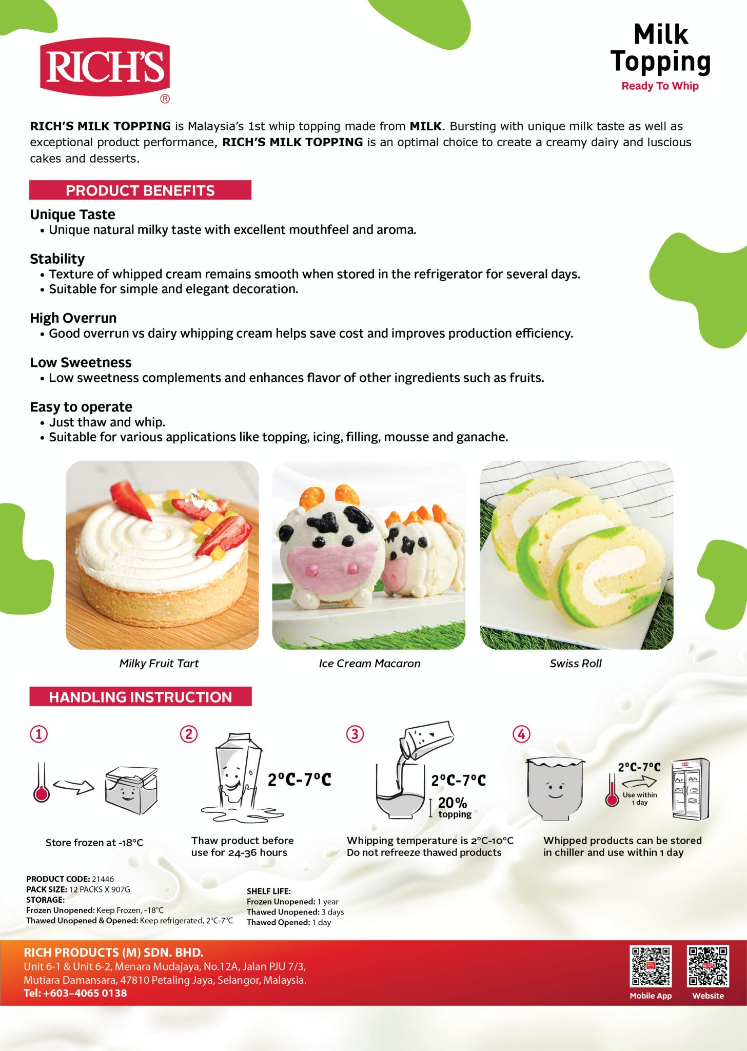 Rich’s Milk Topping – Rich Products Malaysia