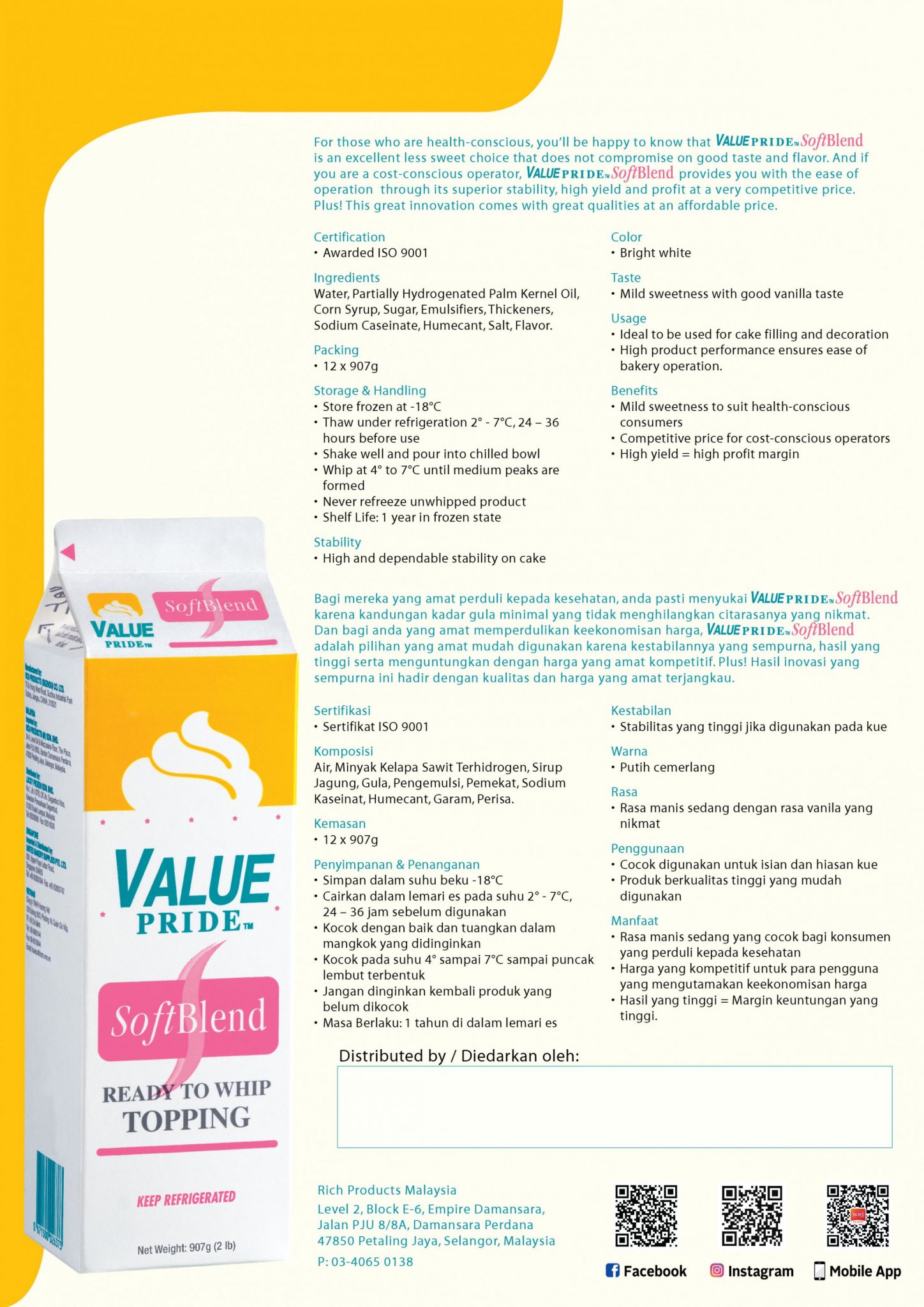 Value Pride SoftBlend – Rich Products Malaysia