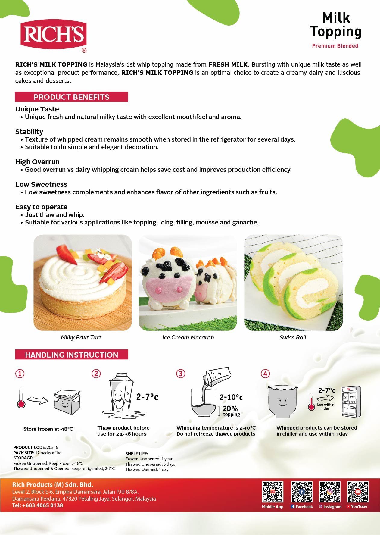 Rich’s Milk Topping – Rich Products Malaysia