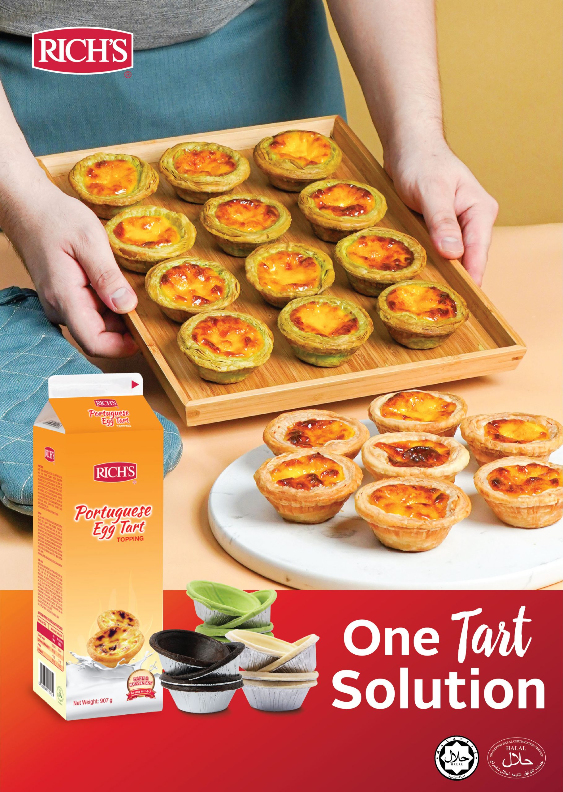 Rich’s Portuguese Egg Tart Topping – Rich Products Malaysia