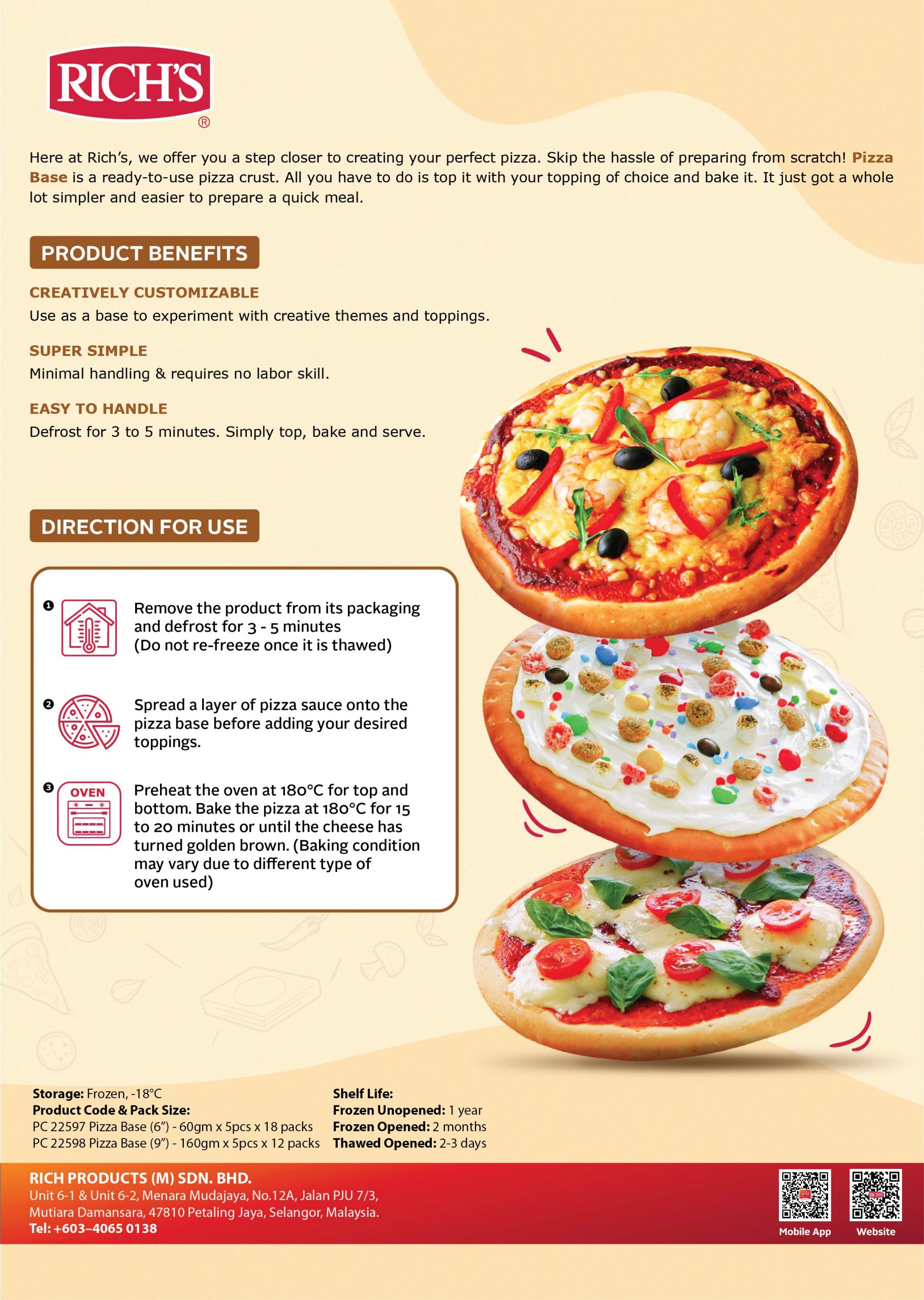 Pizza Base – Rich Products Malaysia